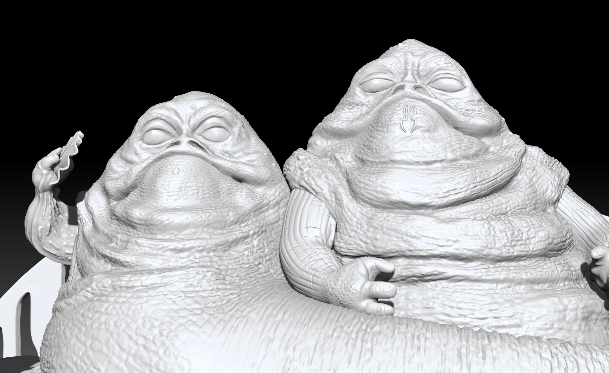 STL file The Hutt Twins 👽・3D print object to download・Cults
