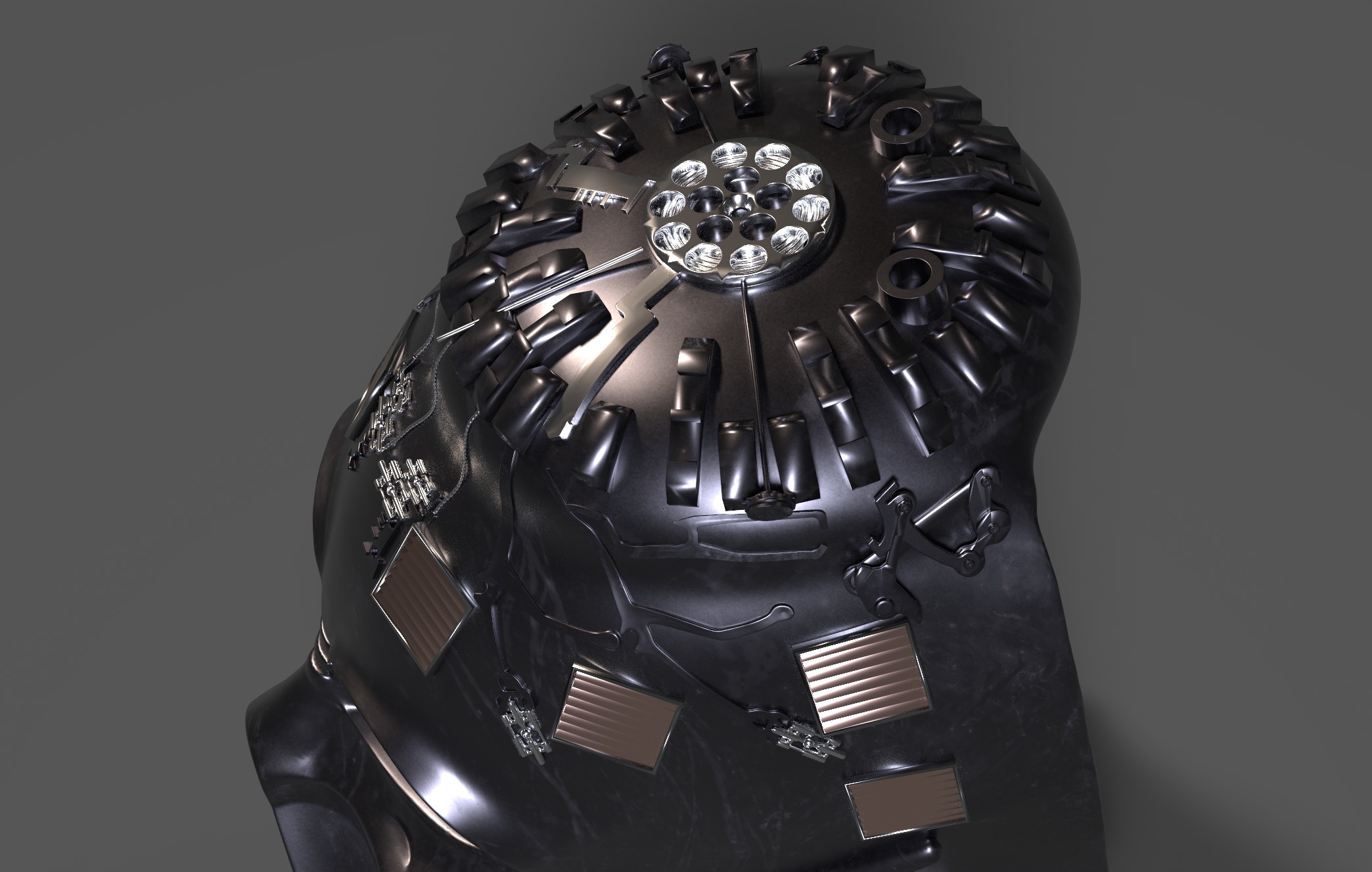 3D file Darth Vader Helmet ANH wearable and stand with chest armor 🪖・3D ...