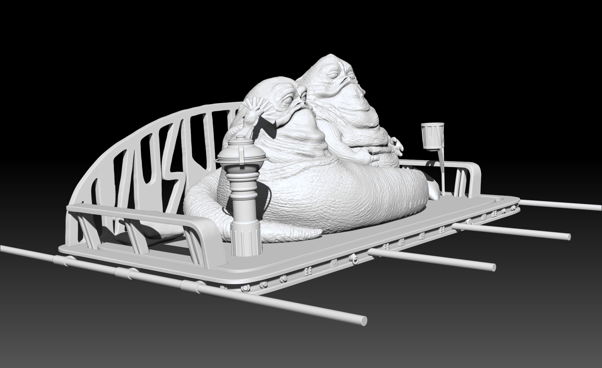 STL file The Hutt Twins 👽・3D print object to download・Cults