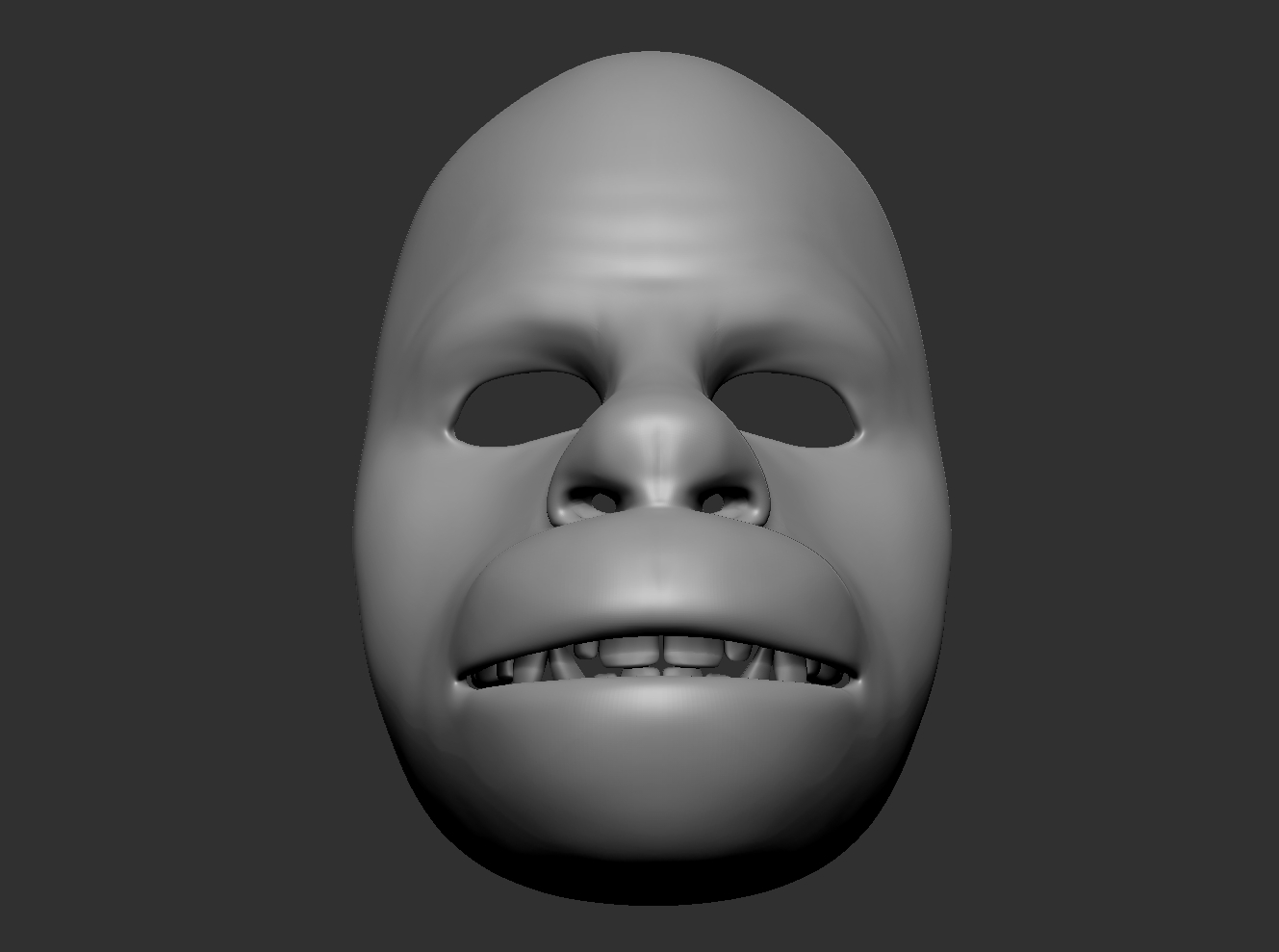 3D file Chewbacca mask face shell with articulated jaw 🐚・Model to ...