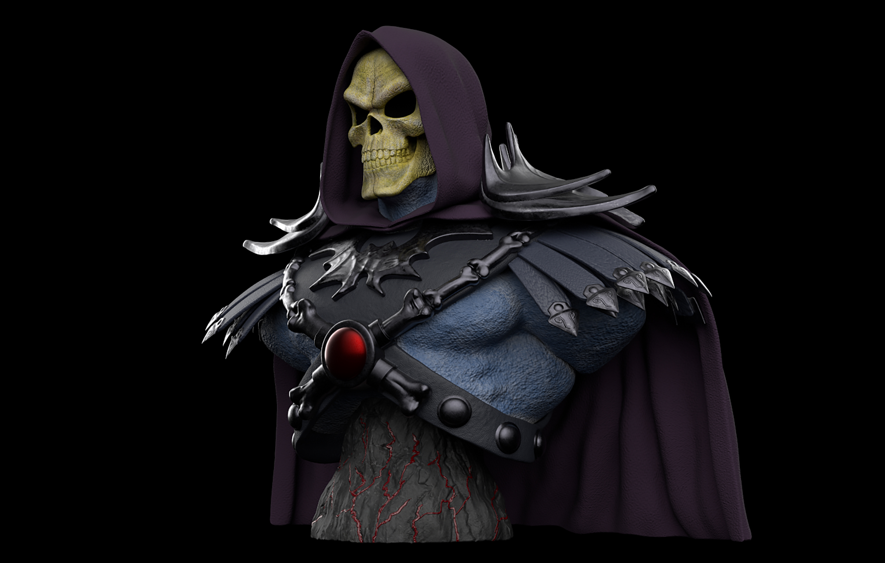 3D file Skeletor bust MOTU・3D print design to download・Cults
