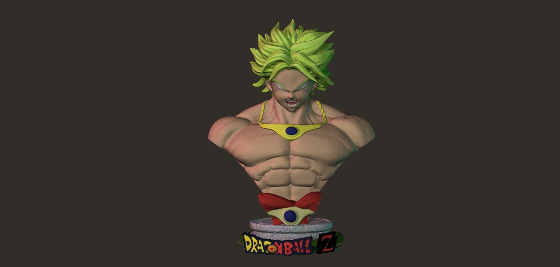 STL file Bust Broly SSJ・3D printing design to download・Cults