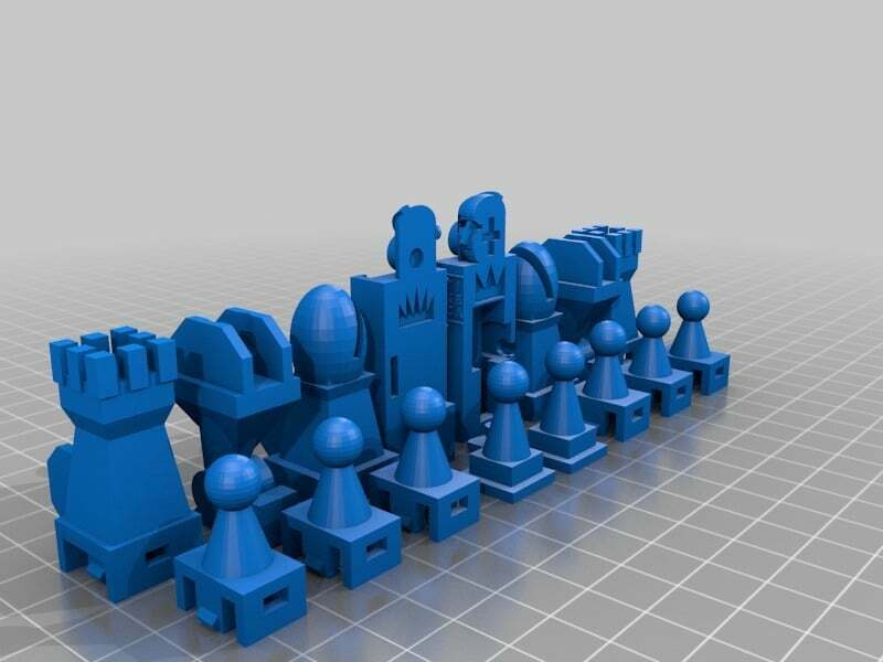 Free 3D file Action #Chess 2.X・3D printer model to download・Cults