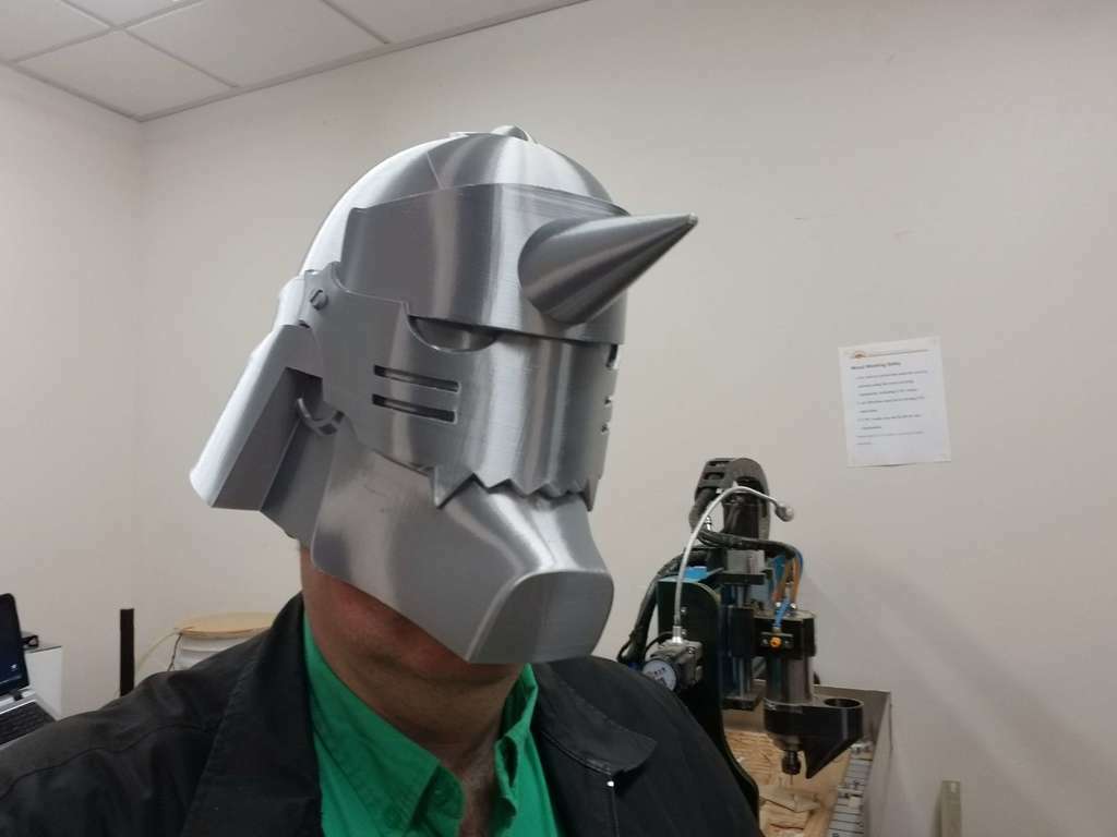Free 3D file Alphonse Elric Full Metal Alchemist Helmet re-meshed ...