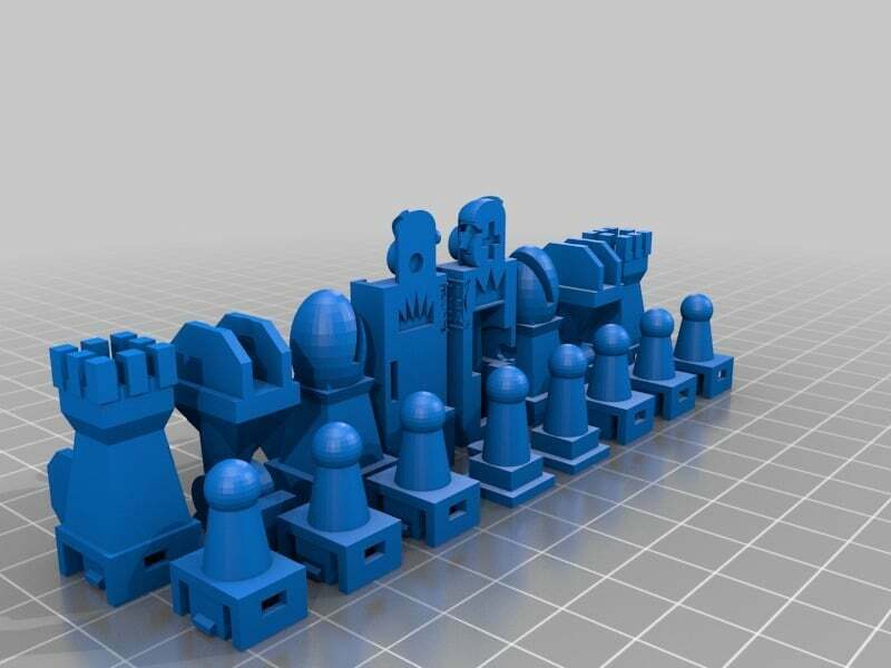 Free 3D file Action #Chess 2.X・3D printer model to download・Cults