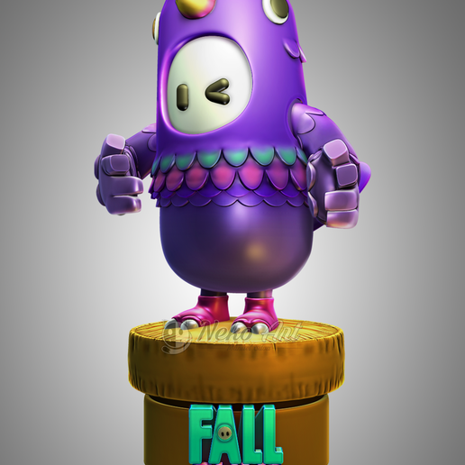 Download STL file Figura Fall Guys Pigeon 3D print model • 3D print ...