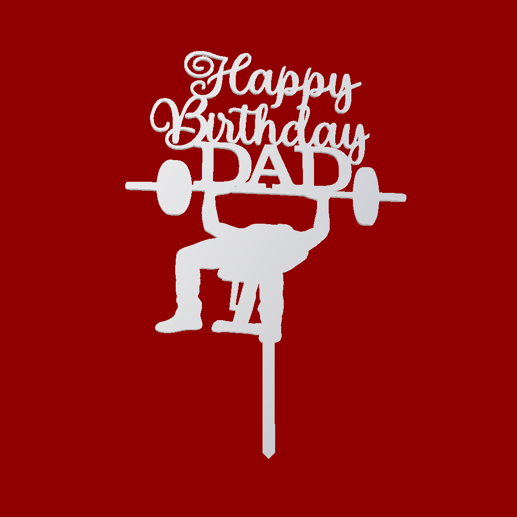 Gym Rat Cake Topper