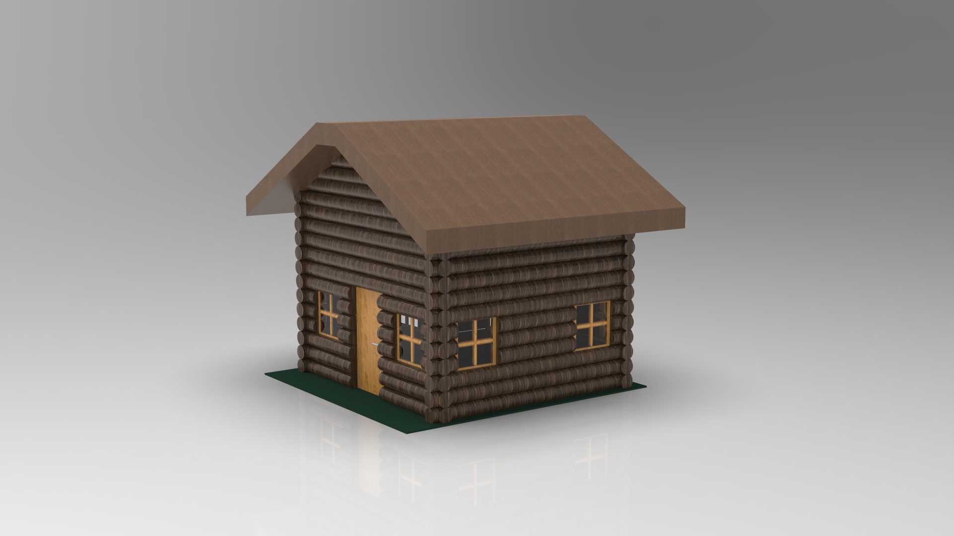 STL file Log Cabin 🪵・3D printable design to download・Cults