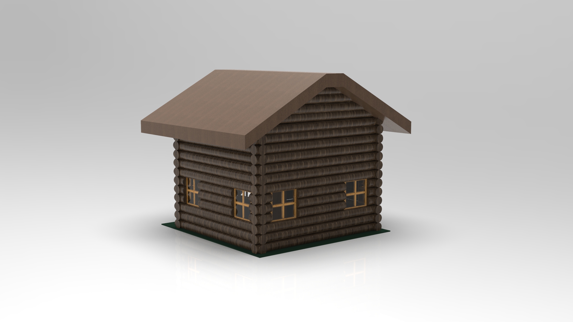 STL file Log Cabin 🪵・3D printable design to download・Cults