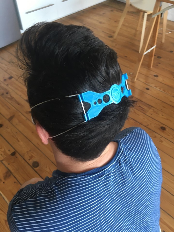 Download STL file Breathing mask attachment for ear protection • 3D ...