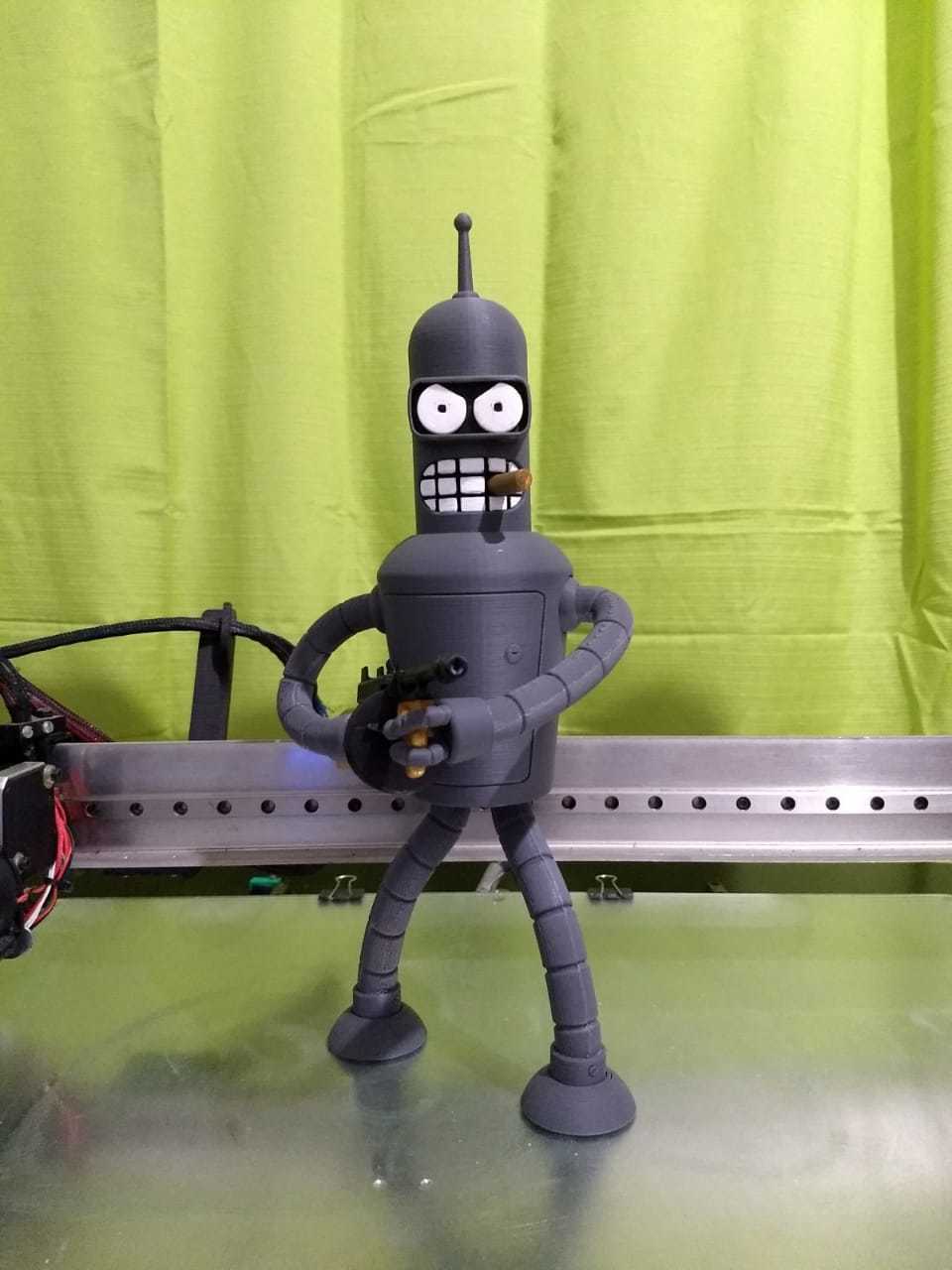3D printing FUTURAMA 3D: Bender (high detailed) Robot • made with ibot5 ...