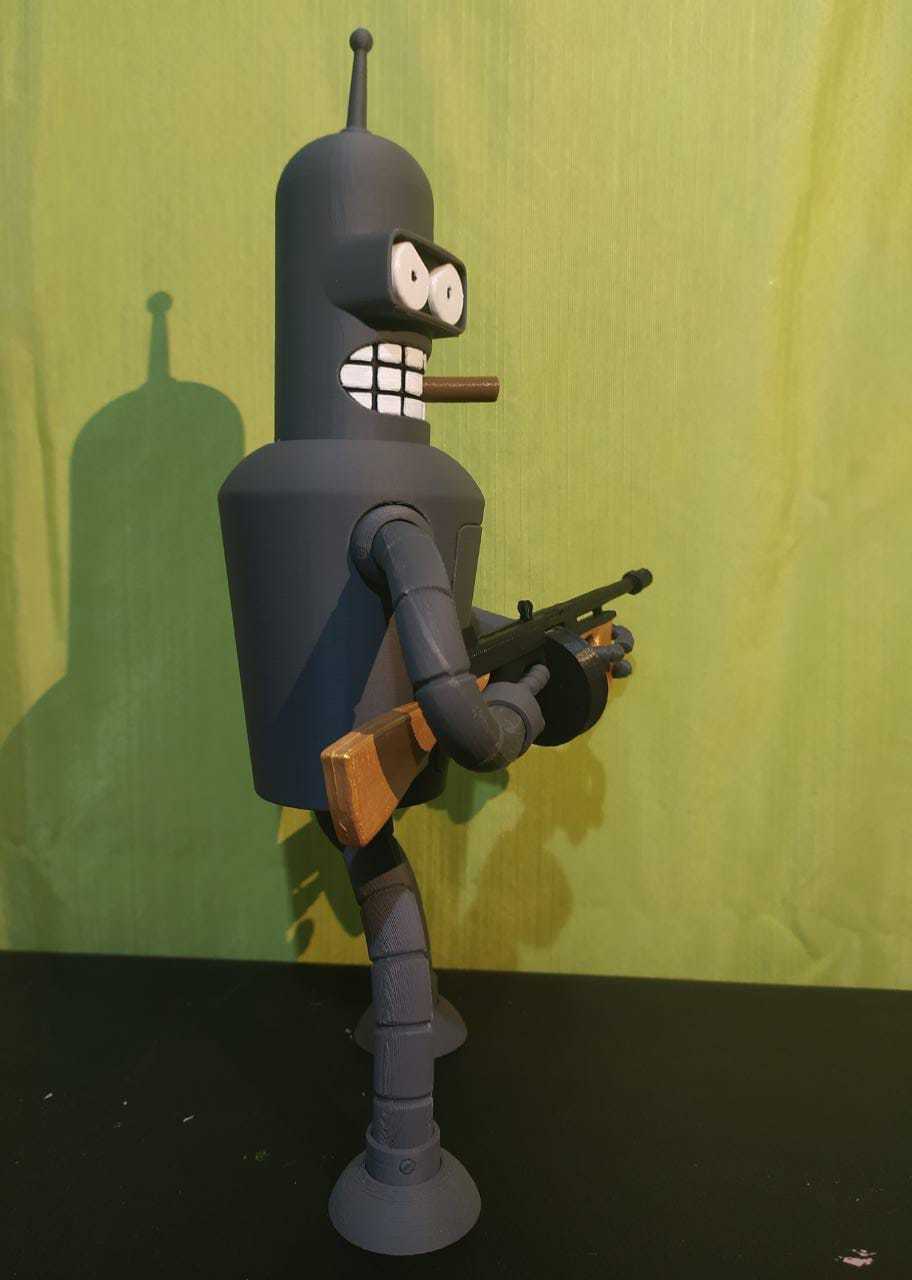3D printing FUTURAMA 3D: Bender (high detailed) Robot • made with ibot5 ...