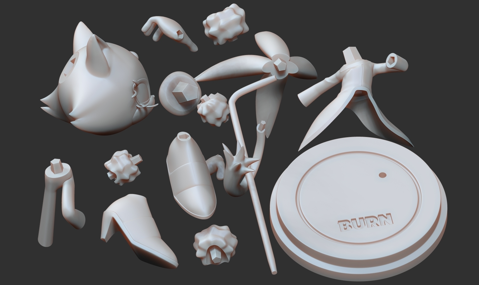 3D file Blaze the Cat - Sonic Fanart・Model to download and 3D print・Cults