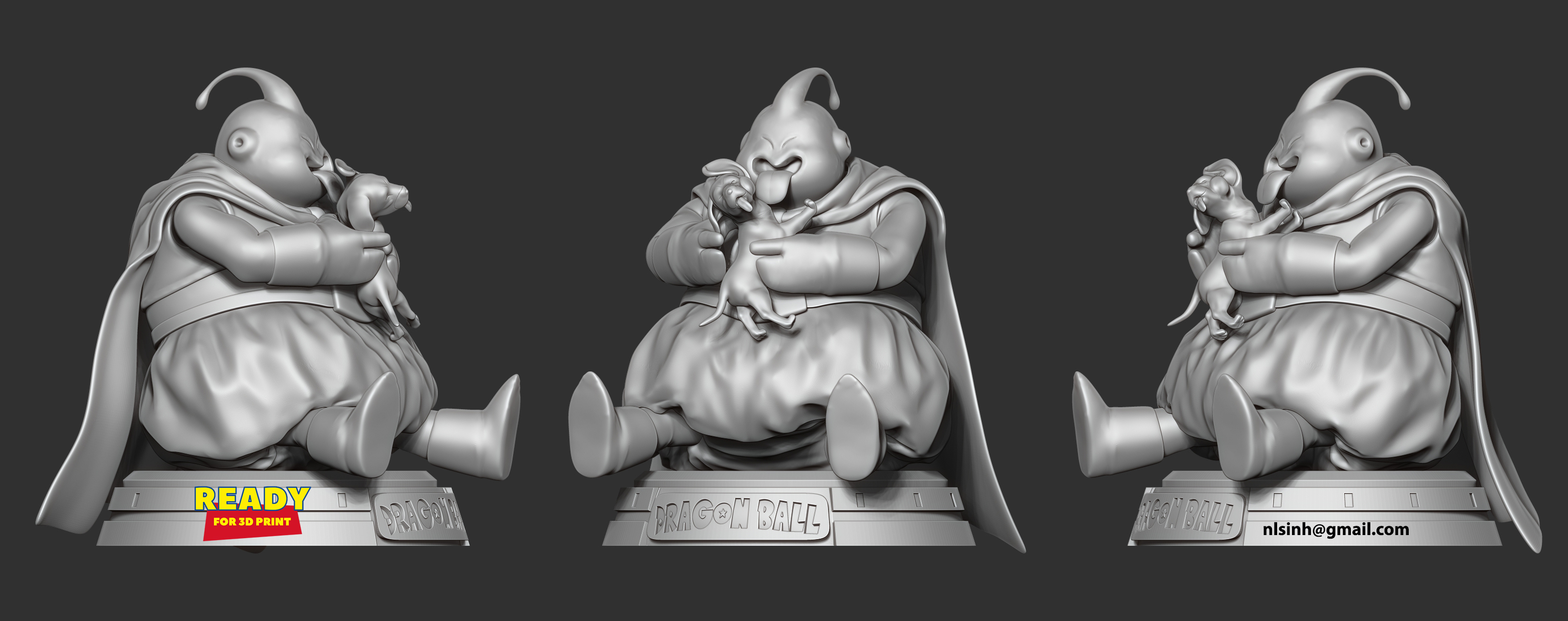 Fichier 3D Buu - Dragon Ball 🐉・Plan à imprimer en 3D à télécharger・Cults