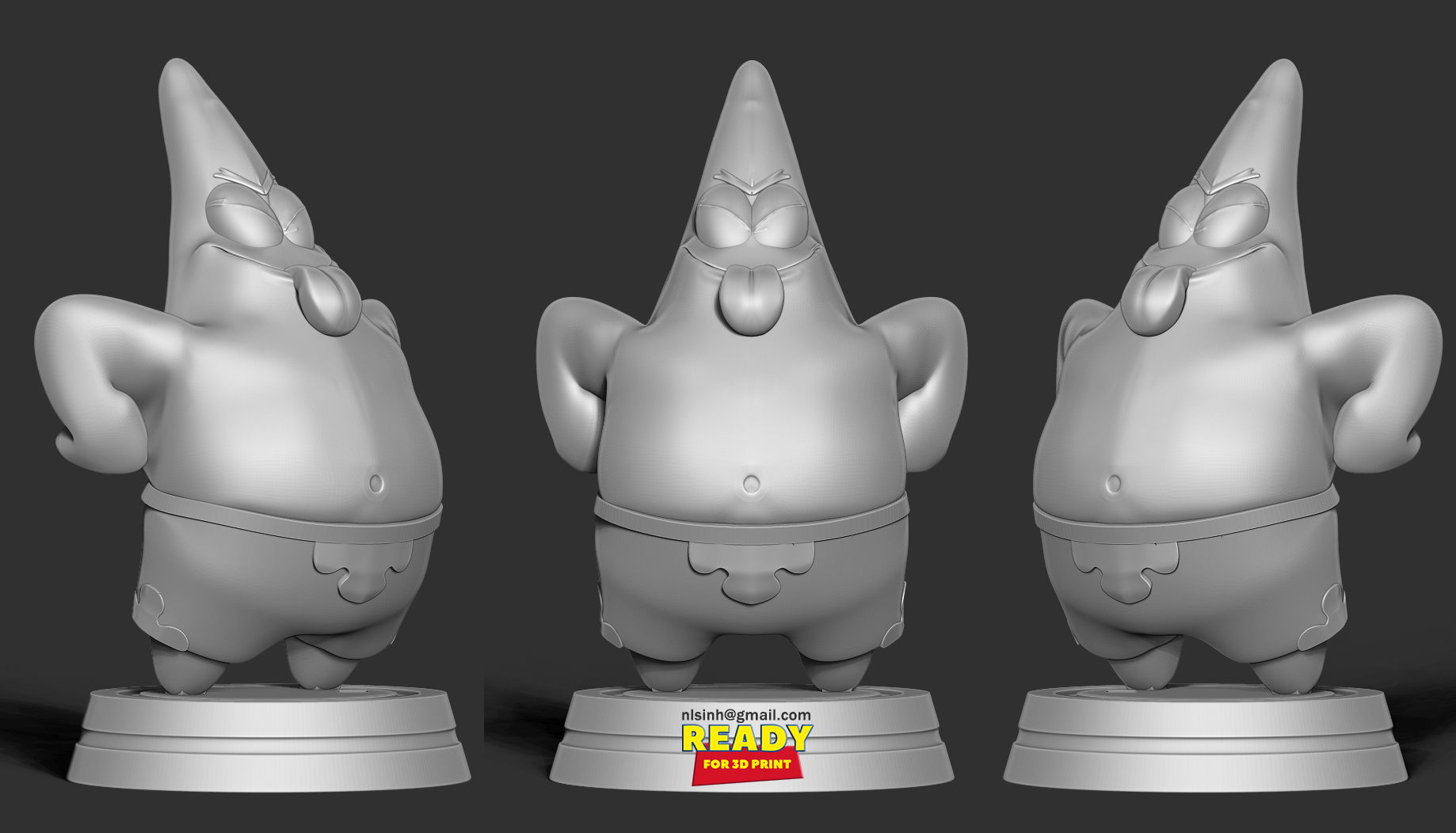 3D file Patrick Star Fanart・3D print design to download・Cults