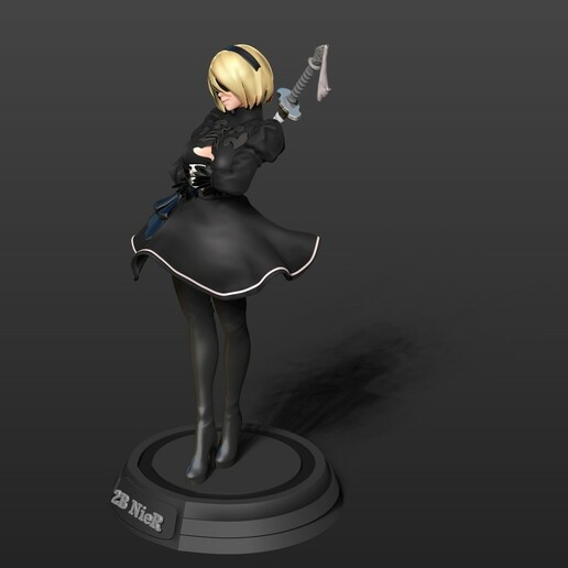 Download STL file I am Nier 2B • Design to 3D print ・ Cults