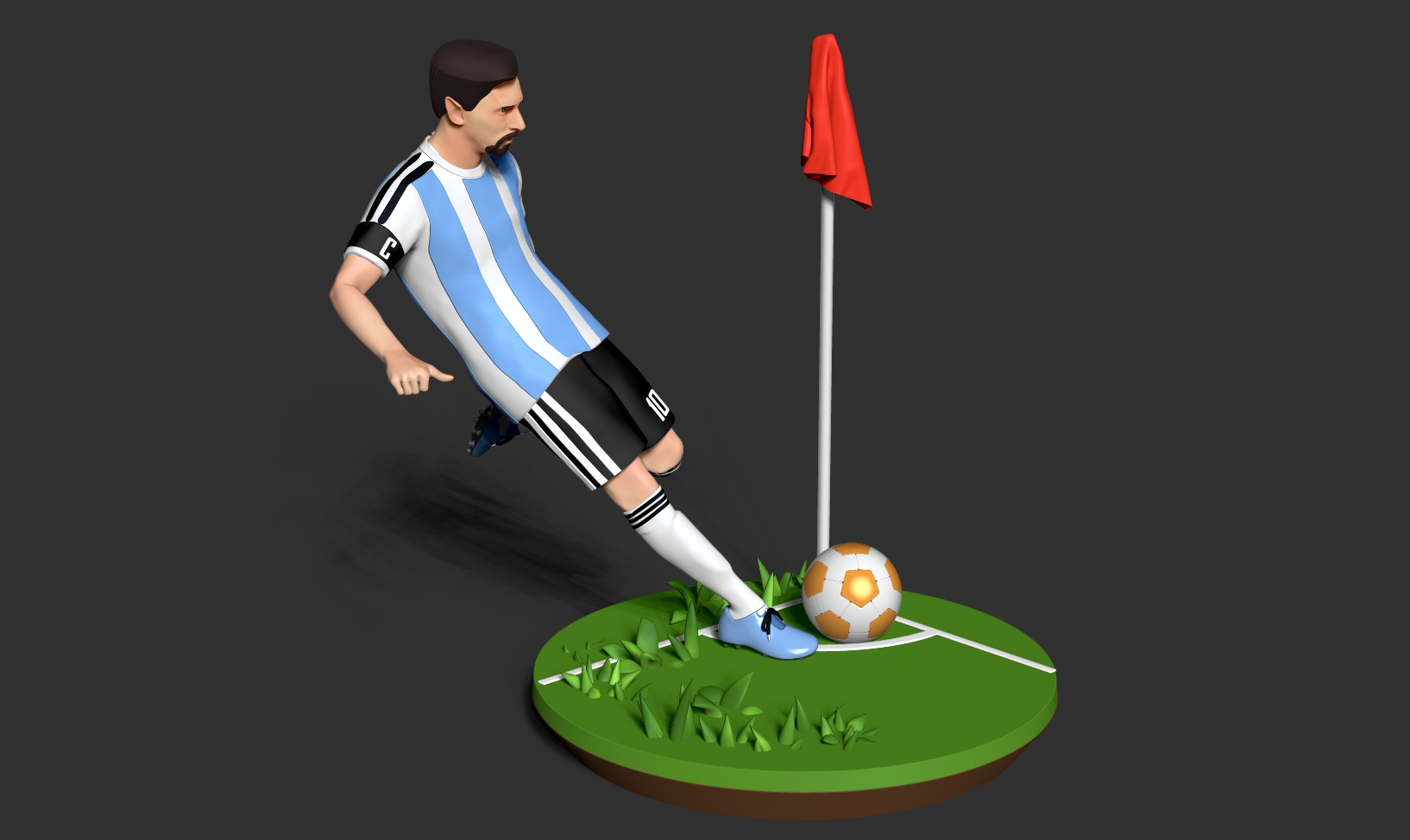 3D file Lionel Messi 🏈・3D print design to download・Cults