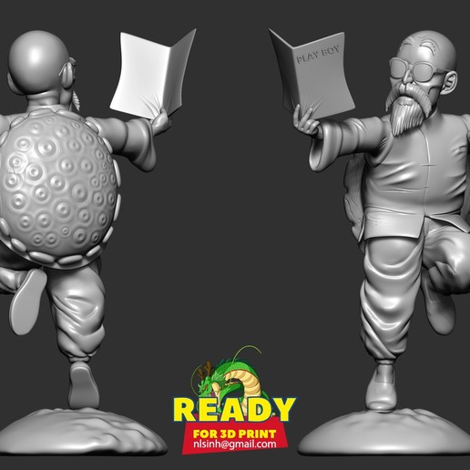 Download 3D print files Master Roshi - Dragon Ball Fan art ・ Cults