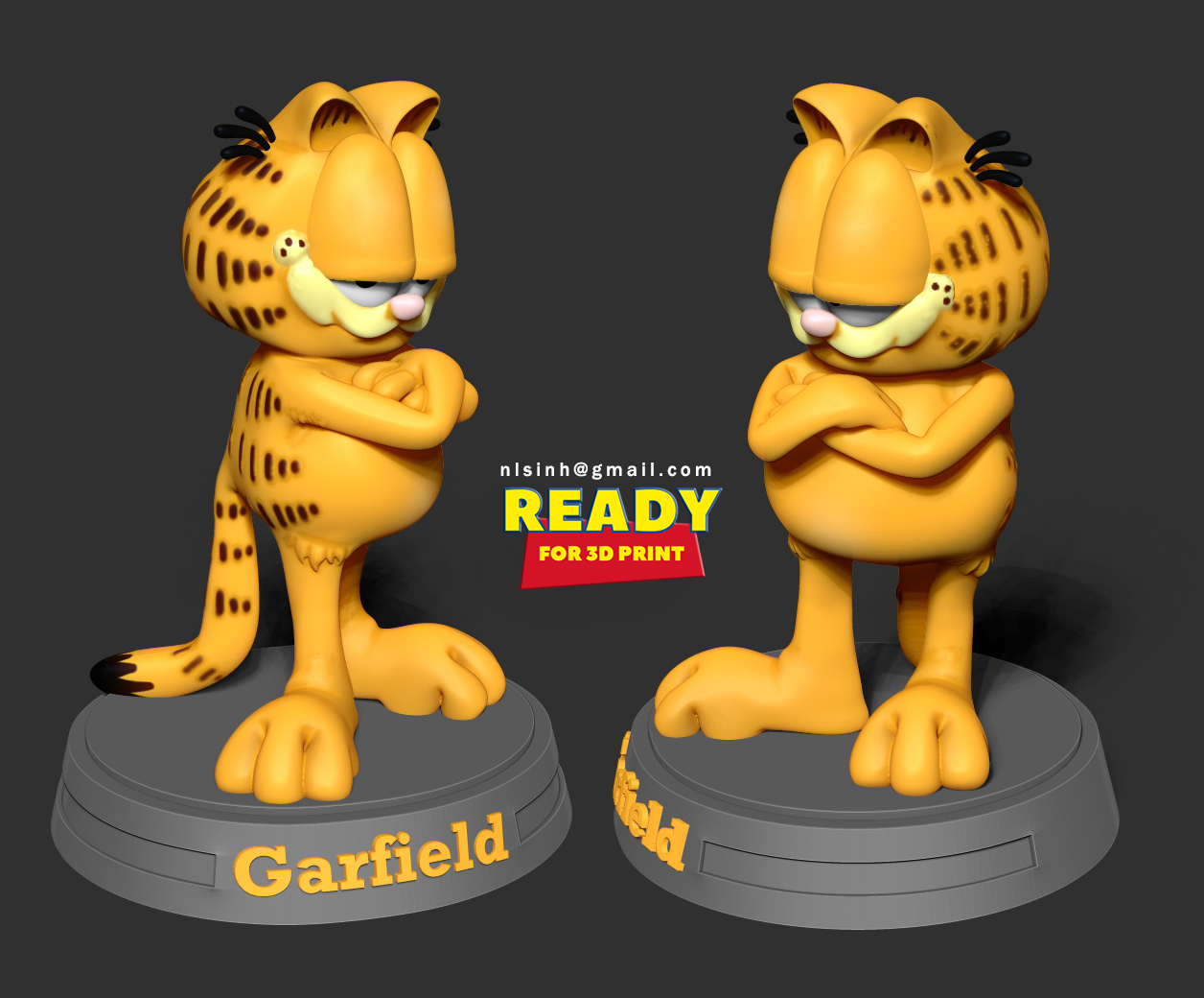 Archivo 3D Garfield・Diseño para descargar y imprimir en 3D・Cults