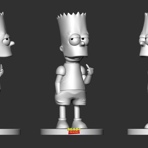 Télécharger fichier STL Bart Simpson • Modèle imprimable en 3D ・ Cults