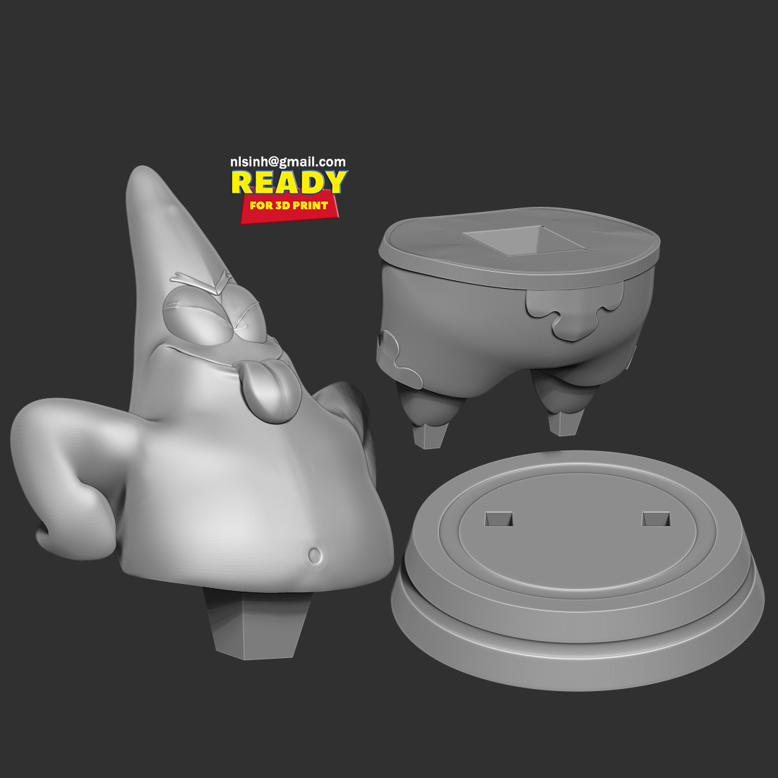 3D file Patrick Star Fanart・3D print design to download・Cults