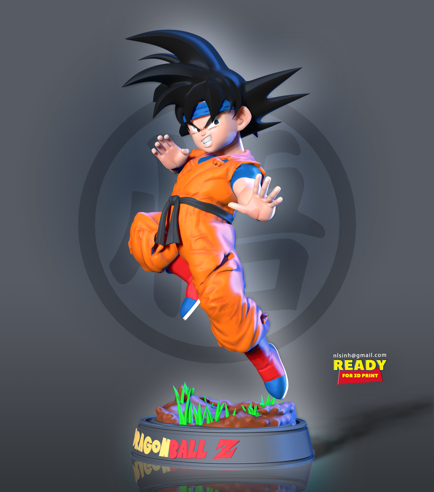3D file Son Goku・3D print design to download・Cults