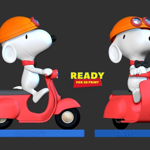 Download STL file Snoopy dog • Template to 3D print ・ Cults