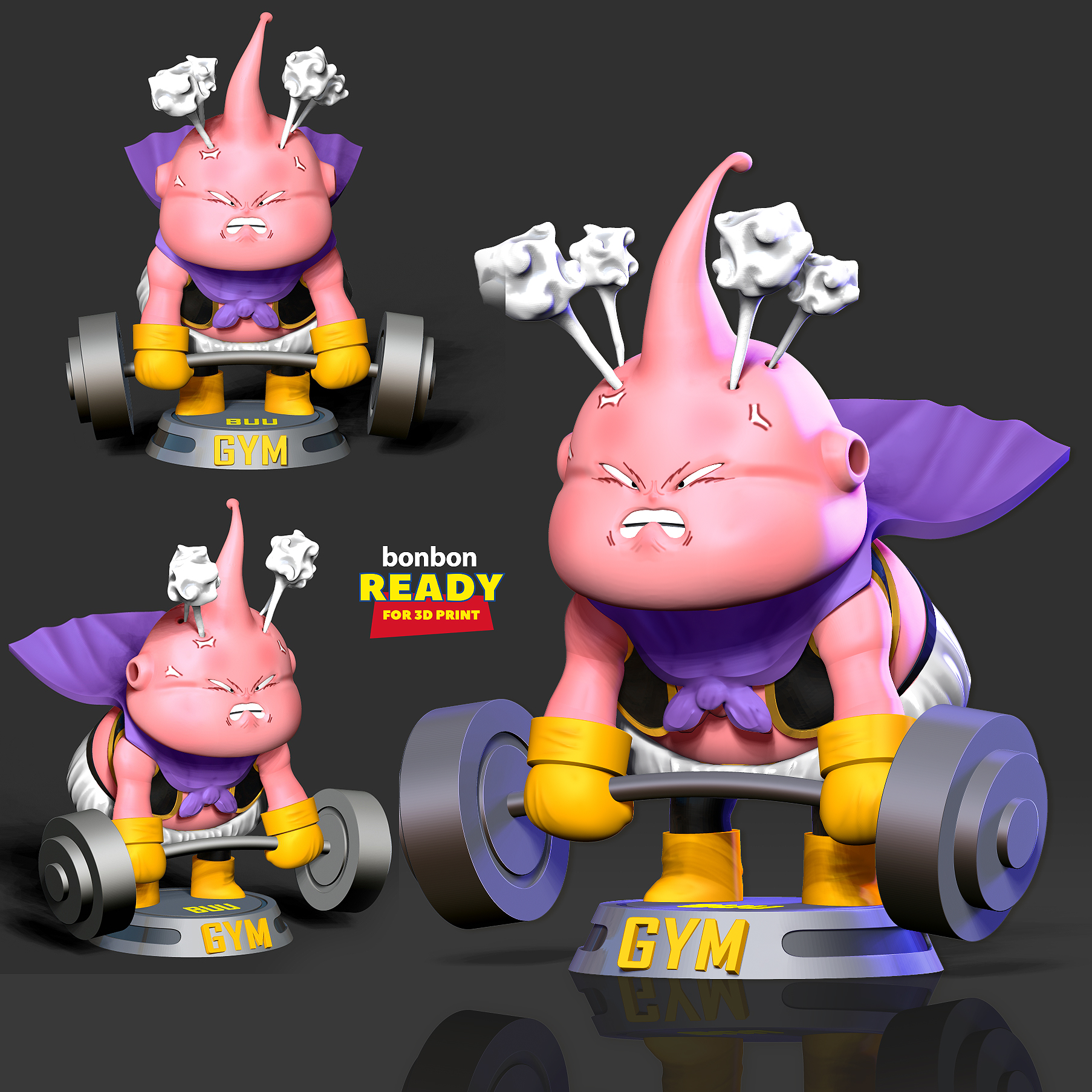 3D file Buu with gym・Design to download and 3D print・Cults