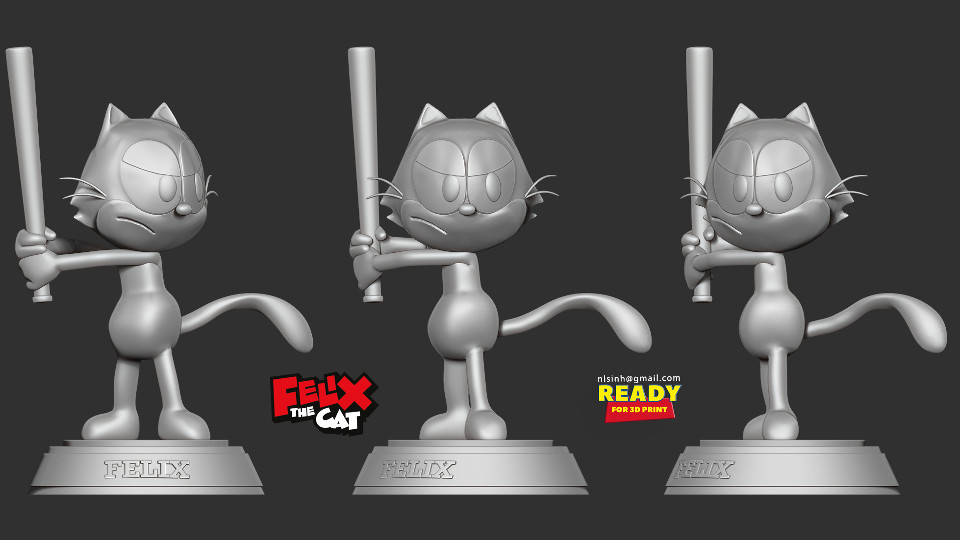 3D file Felix the Cat・3D printing idea to download・Cults