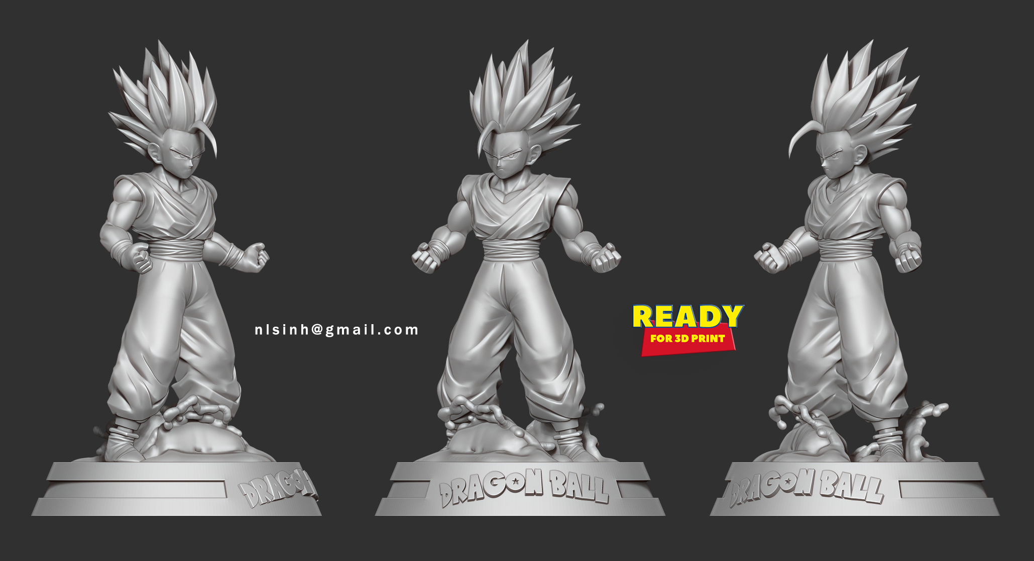 3D file Teen Gohan・Design to download and 3D print・Cults