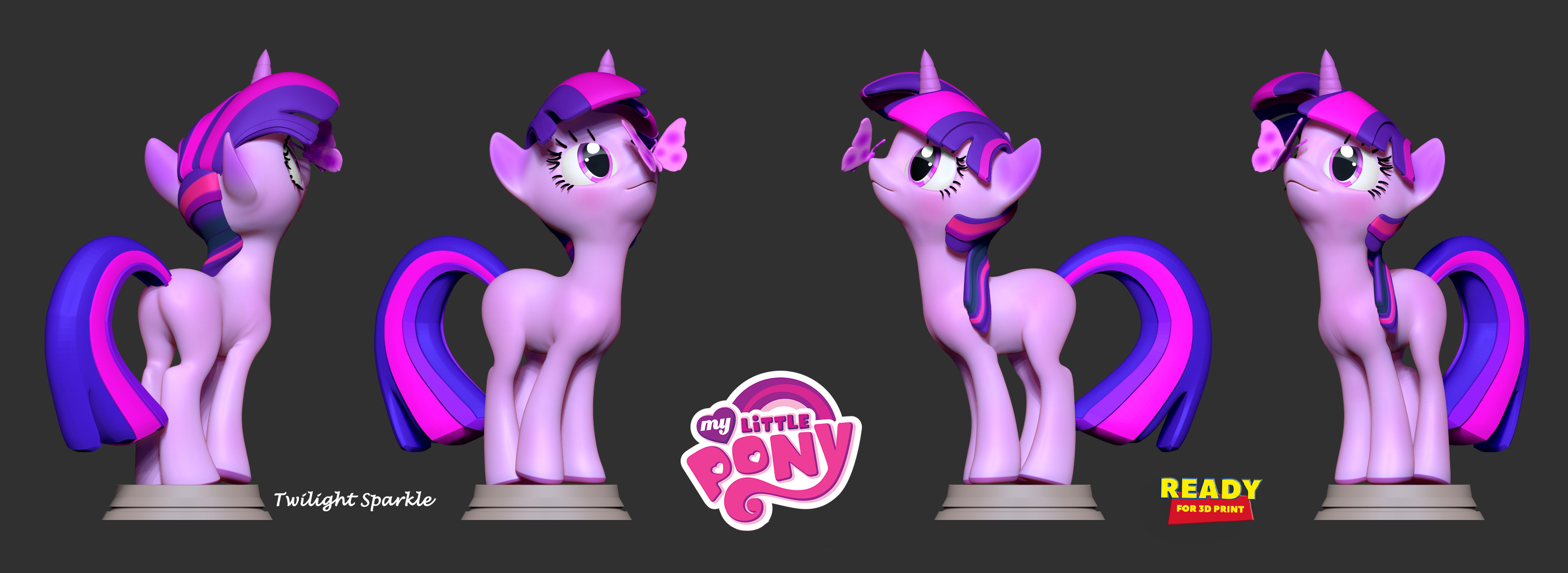 3D file Twilight Sparkle - Little Pony 👧・3D printer model to download・Cults