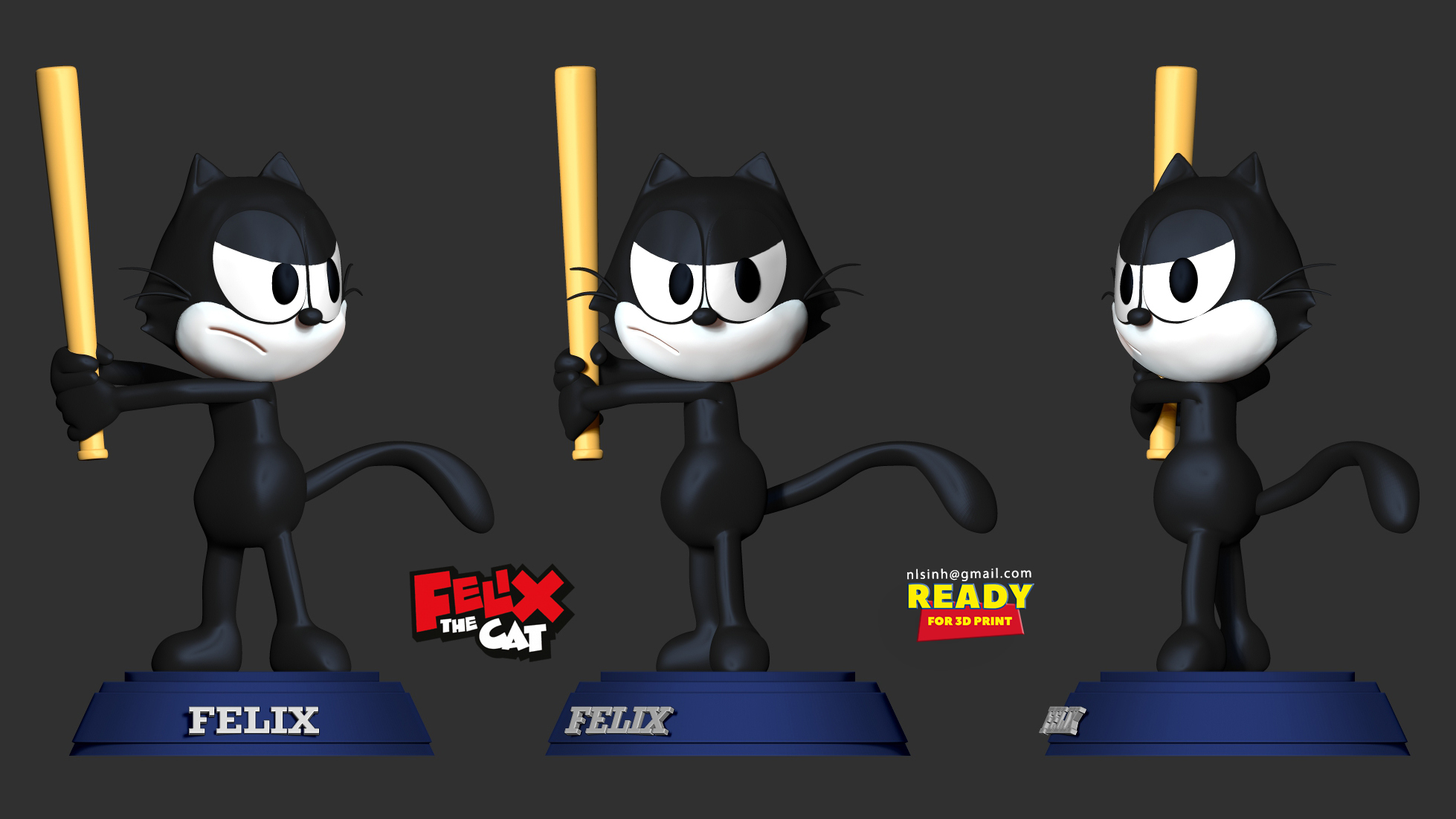 3D file Felix the Cat・3D printing idea to download・Cults