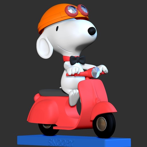 Download STL file Snoopy dog • Template to 3D print ・ Cults