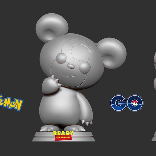 Download free STL file Teddiursa Pokemon Fanart • 3D printing model ・ Cults