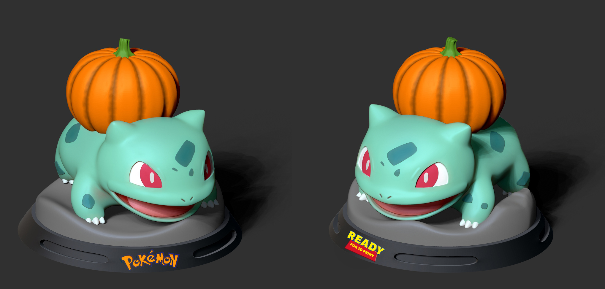 3D file Bulbasaur - Pokemon Fanart・3D printer model to download・Cults