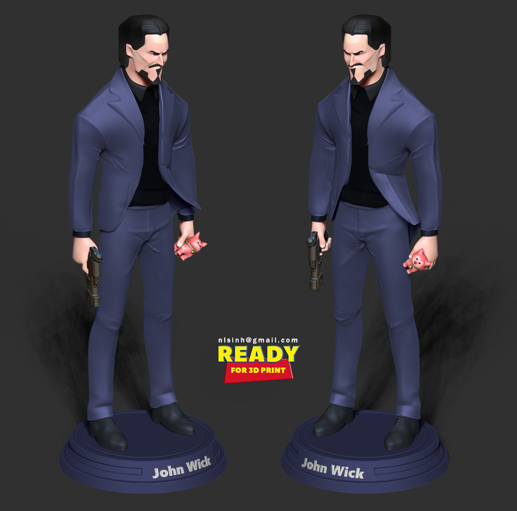 3D file John Wick 🦸・3D printing idea to download・Cults