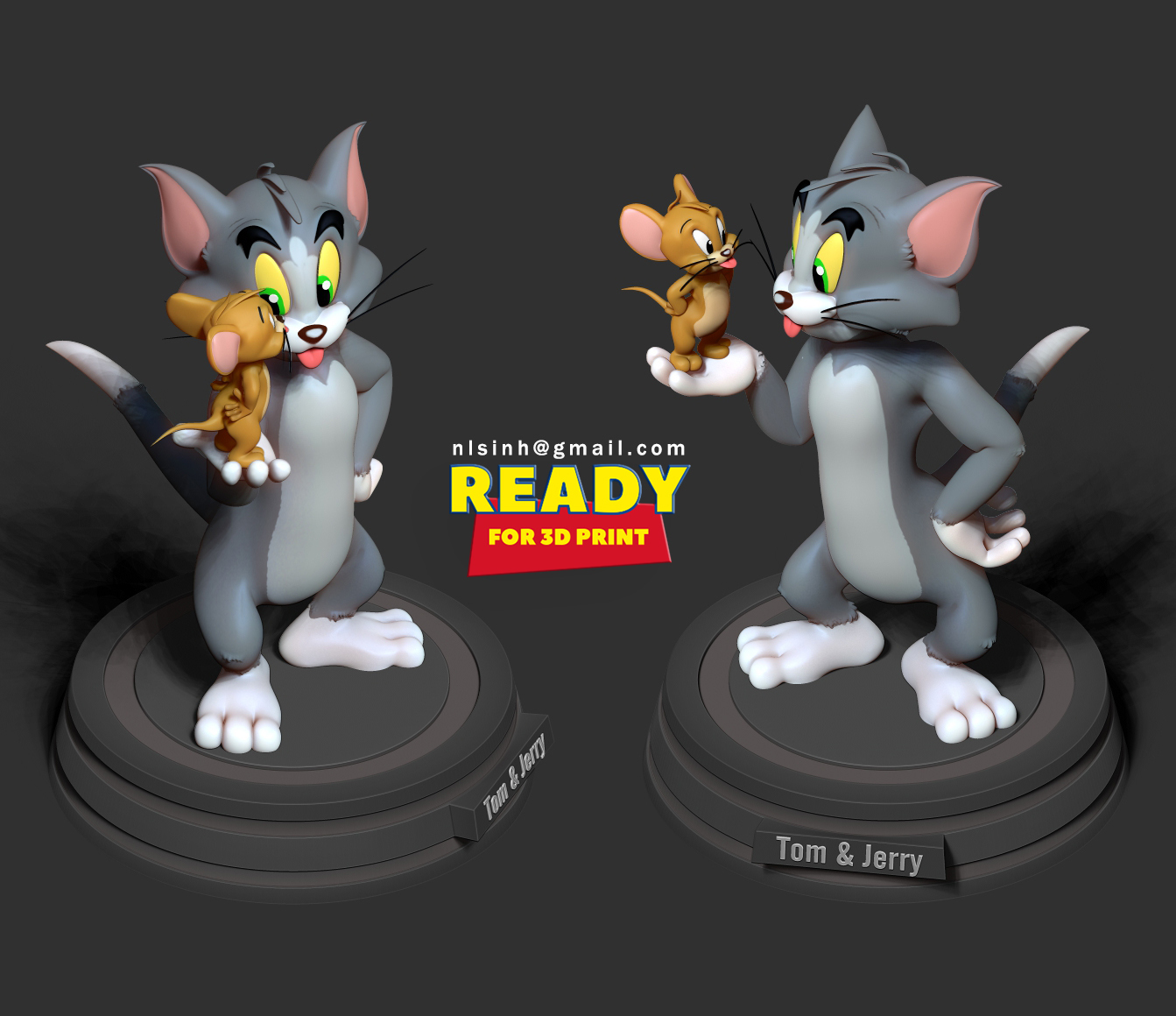 3D file Tom and Jerry 🐱・3D printable design to download・Cults