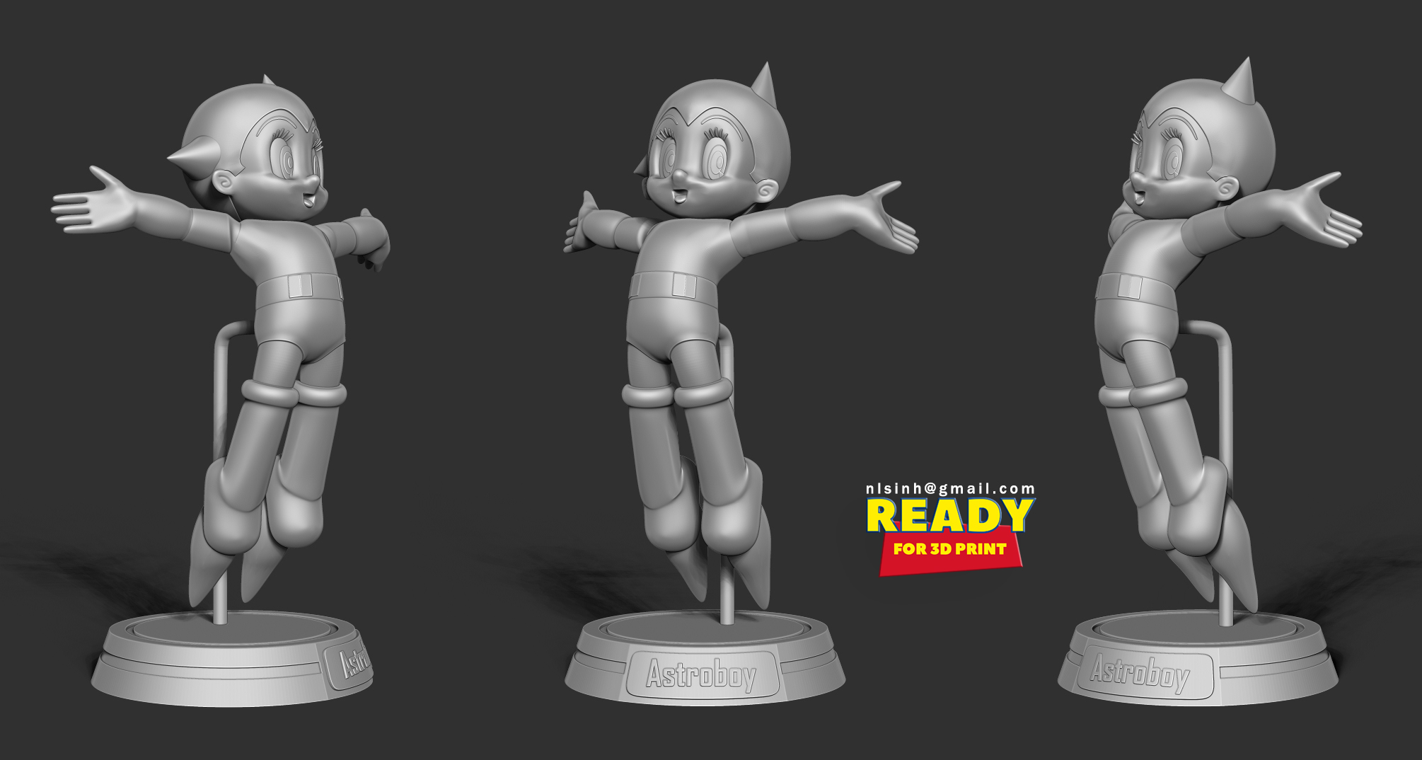 3D file Astro Boy want to hug the world・3D printer design to download・Cults