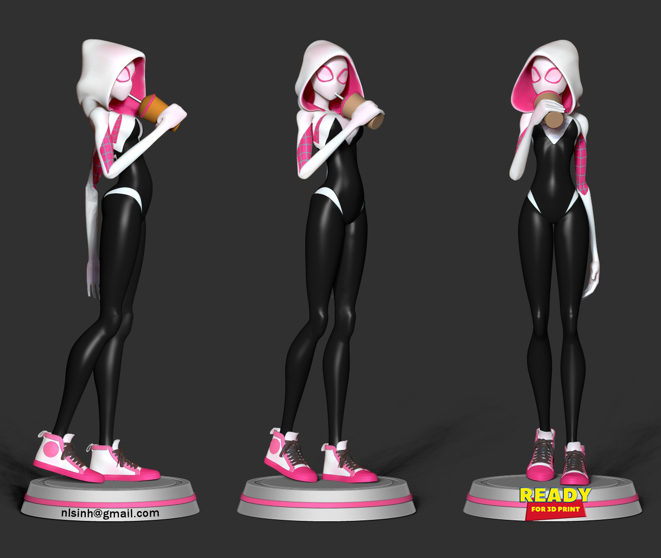 3D file Refreshment with Spider-Gwen・3D printing template to download・Cults