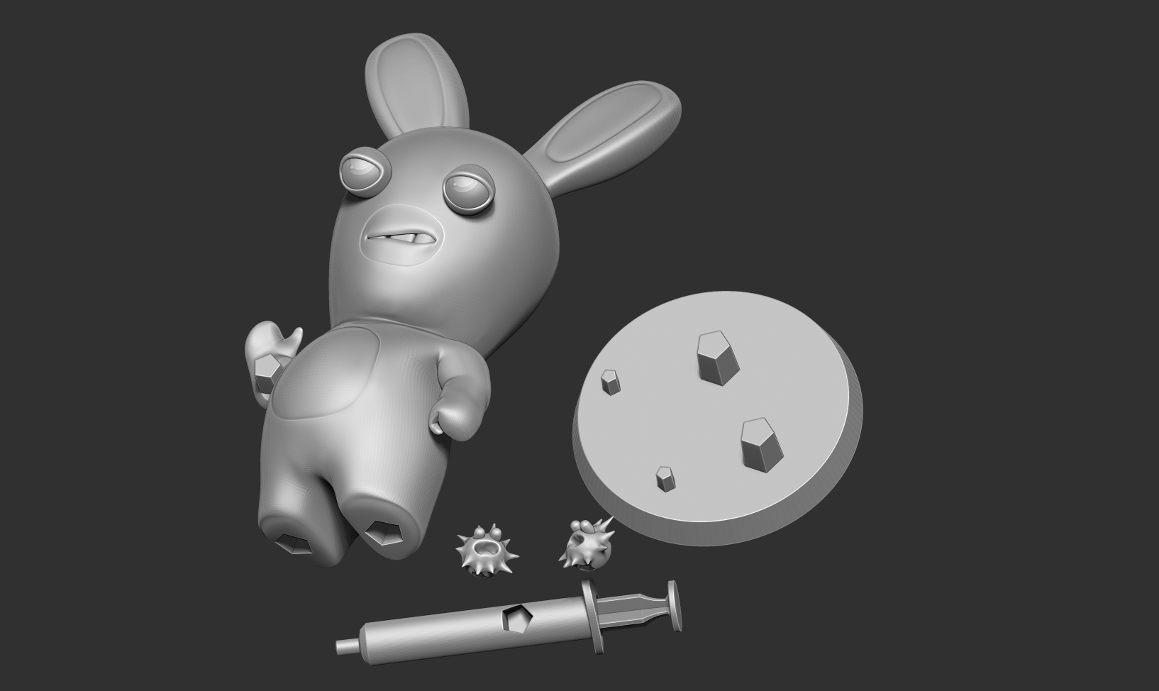 Free 3D file Rabbids・Model to download and 3D print・Cults