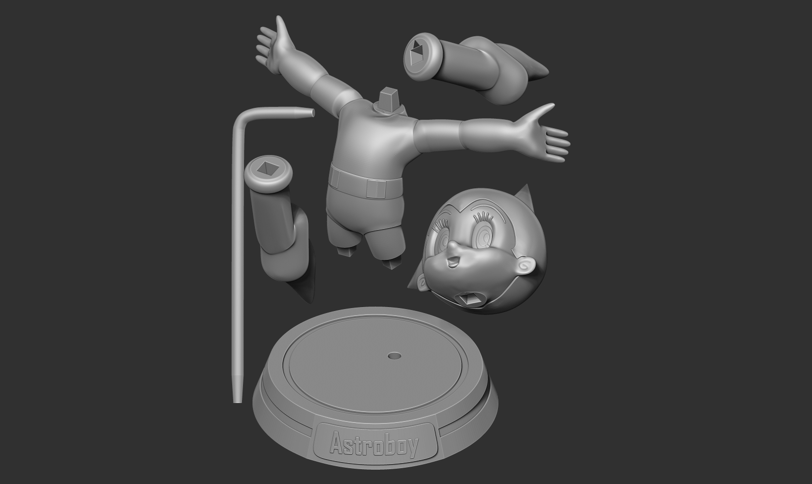 3D file Astro Boy want to hug the world・3D printer design to download・Cults