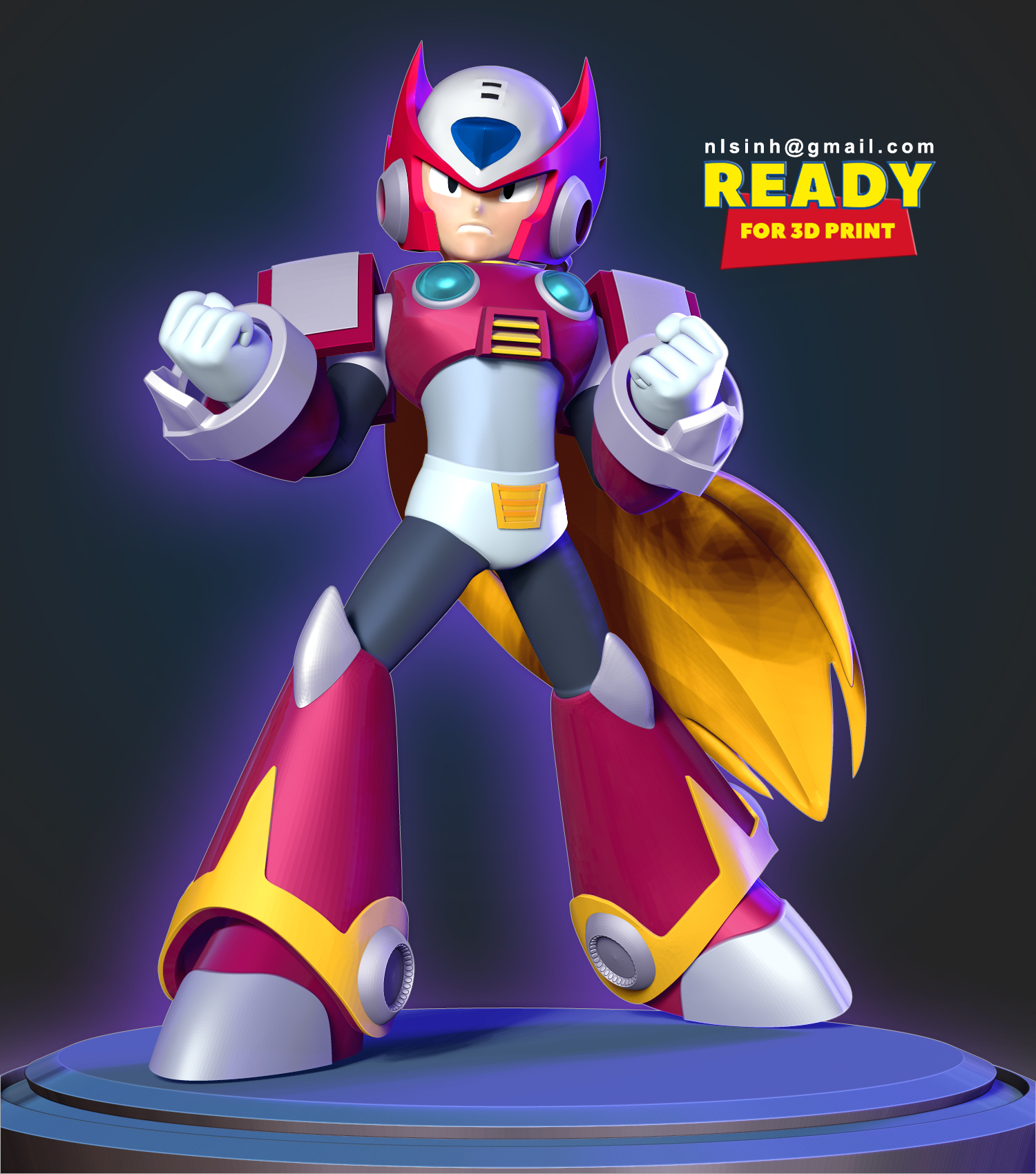 Archivo 3D Cero - Mega Man Fanart・Modelo para descargar e imprimir en ...