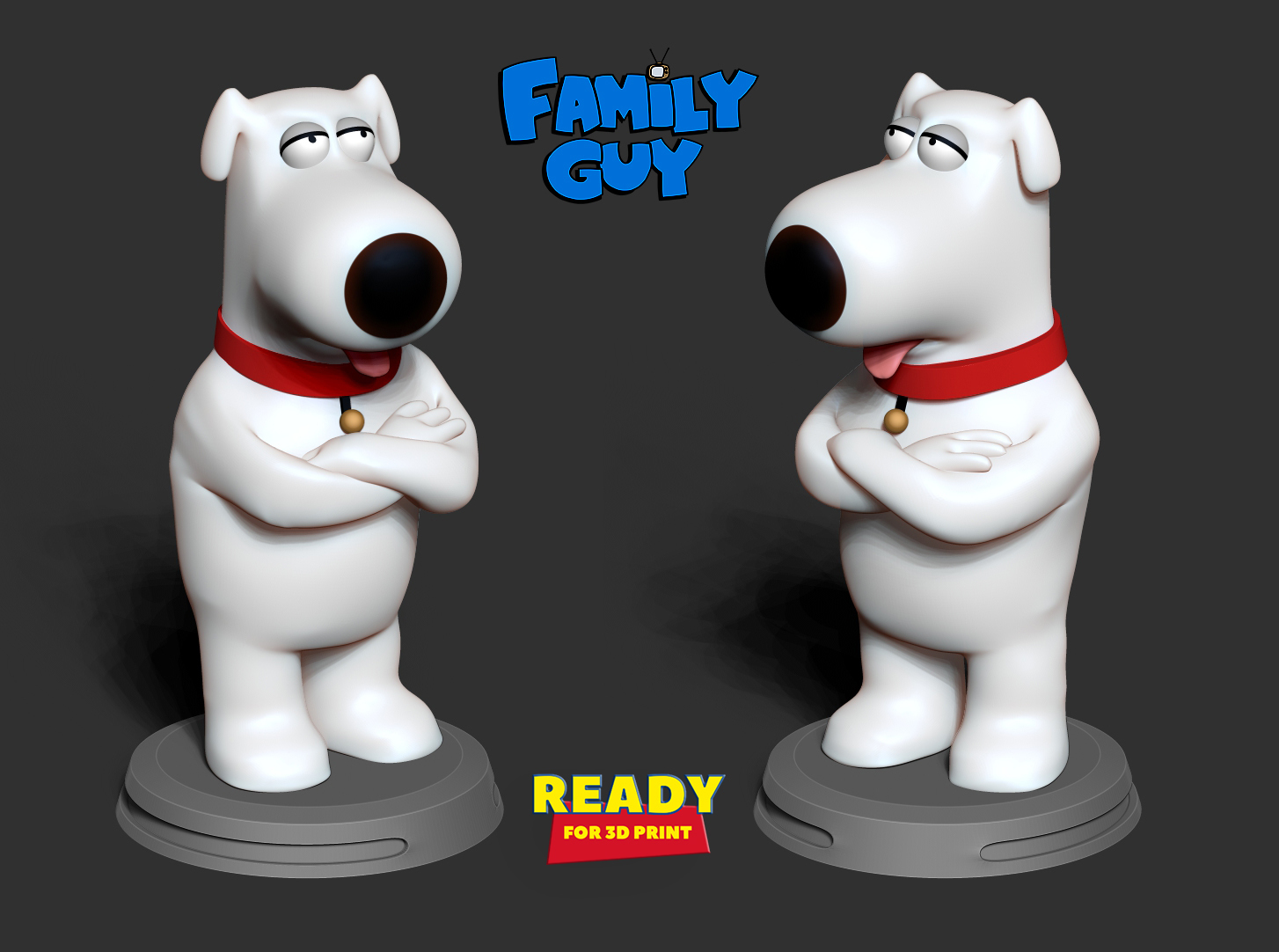 Free 3D file Brian Griffin - Family Guy Fanart・3D printing idea to ...