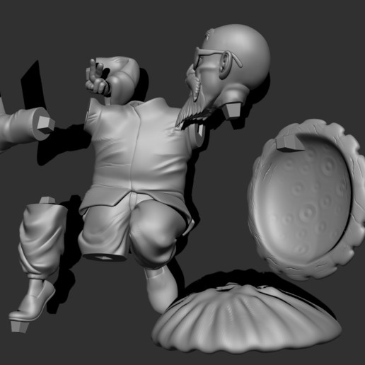 Download 3D print files Master Roshi - Dragon Ball Fan art ・ Cults