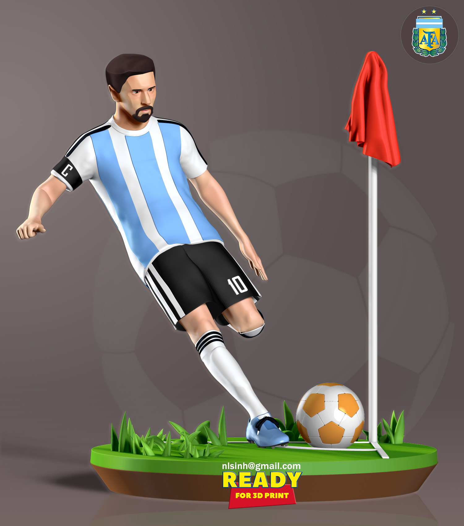 3D file Lionel Messi・3D print design to download・Cults
