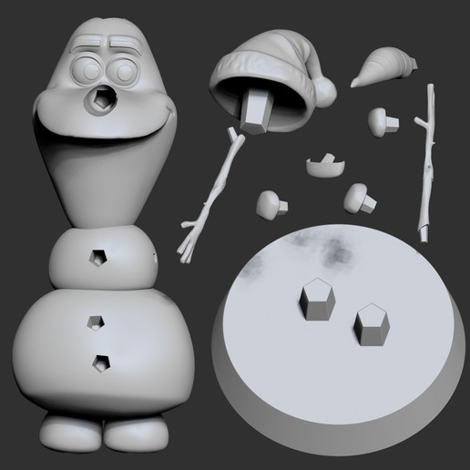Download STL file Olaf - Frozen 2 Fanart • 3D printer model ・ Cults
