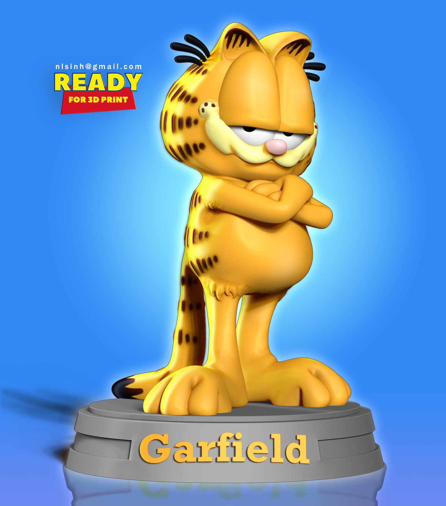 3D file Garfield 🐱・3D printing design to download・Cults
