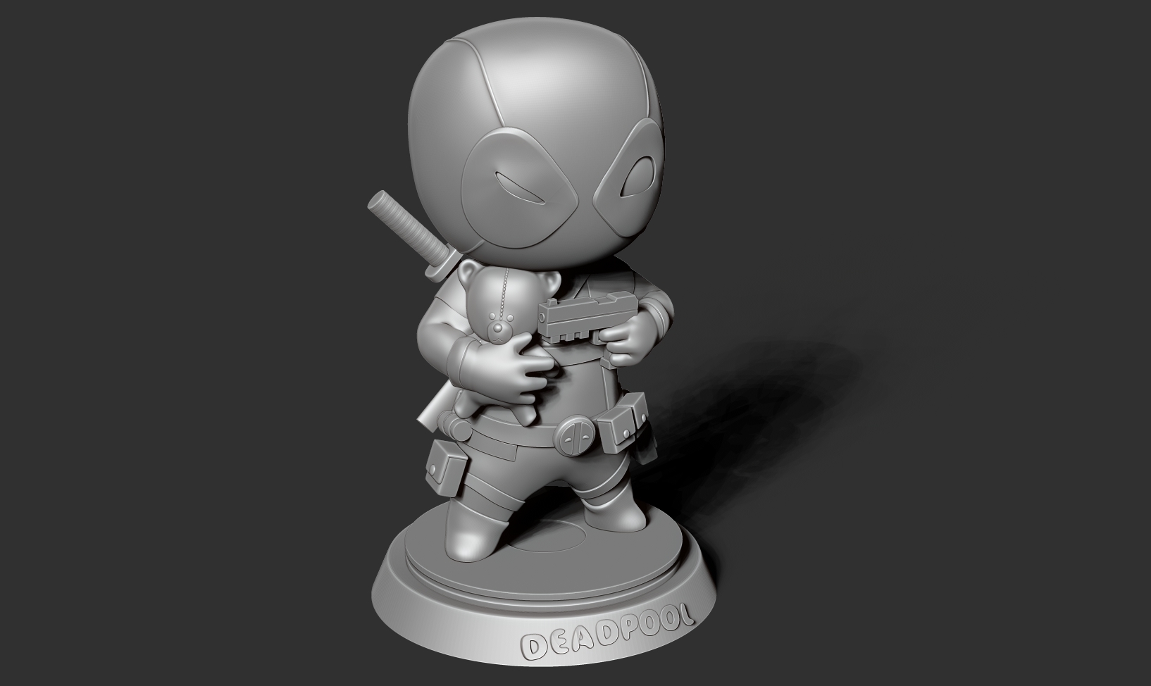 3D file Deadpool Chibi・3D printable design to download・Cults