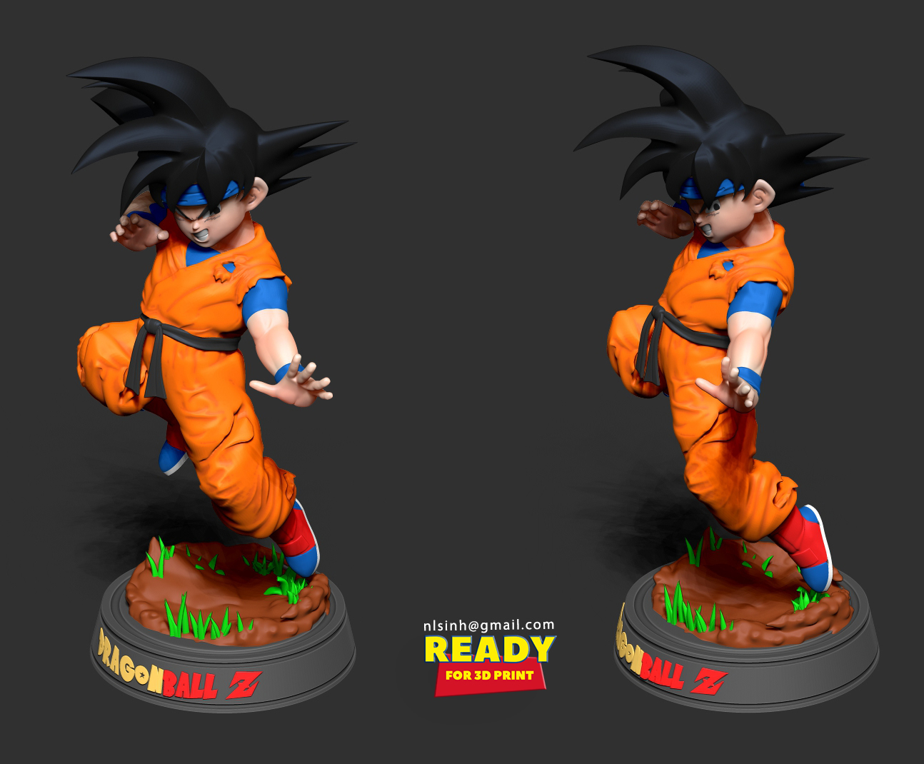 3D file Son Goku・3D print design to download・Cults
