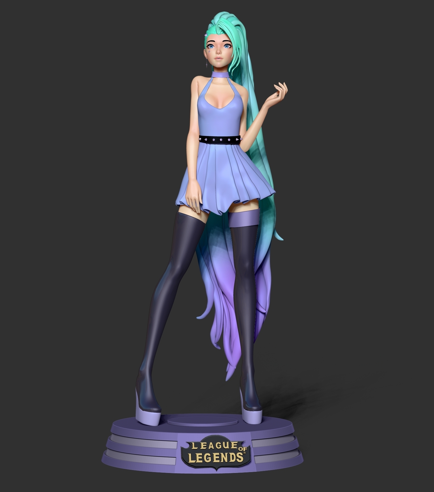 3D file Seraphine - League of Legends Fanart 👧・3D printable model to ...